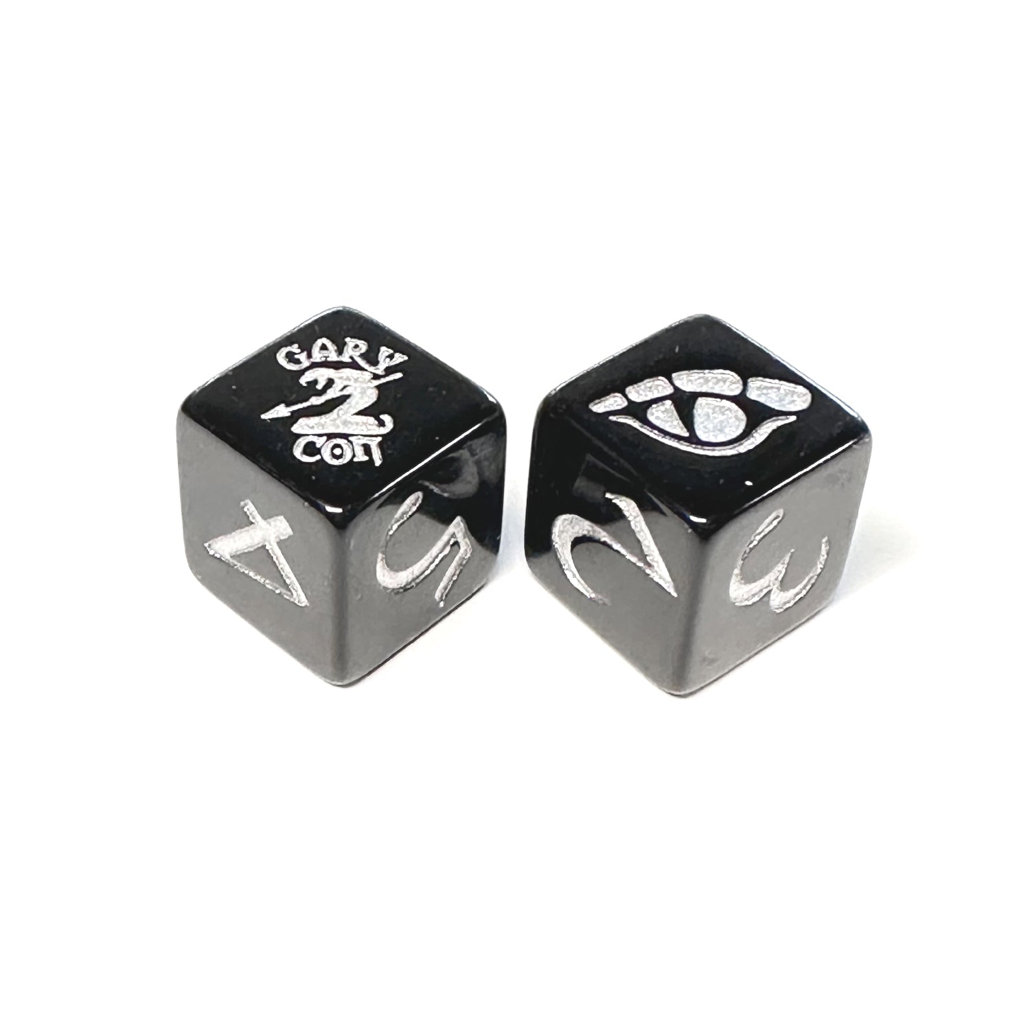 2019: Gary Con Limited Edition Snake Eyes d6 (black and silver - 19mm ...